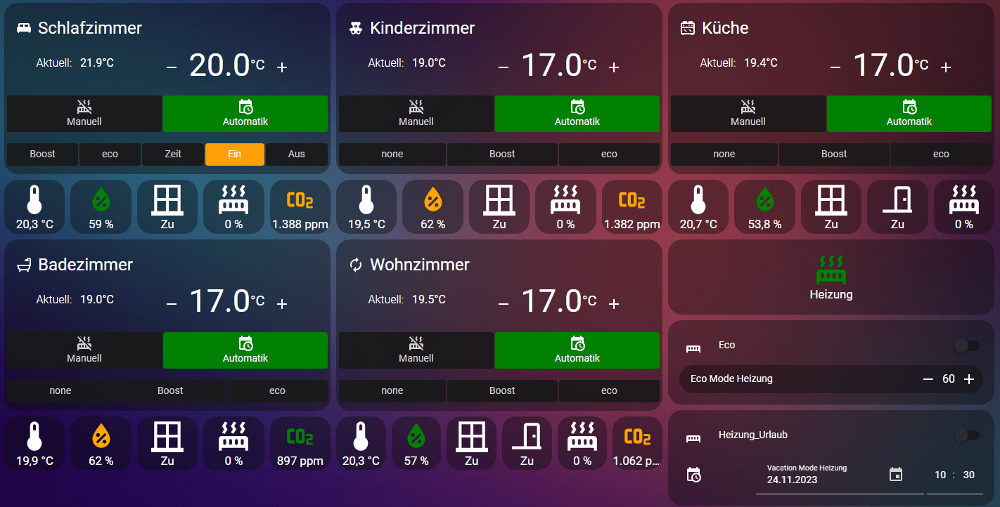Eco- und Urlaubs-Modus für Homematic IP in Home Assistant - Björns Techblog