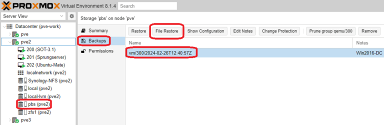 Der Proxmox Backup Server - Björns Techblog