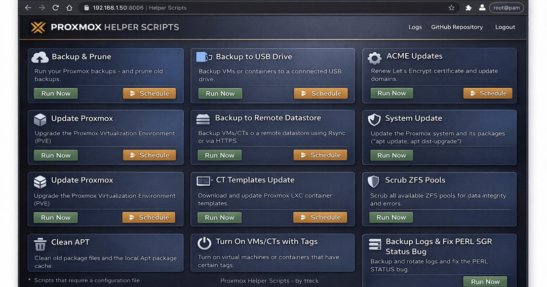 Proxmox VE Helper-Scripts - Björns Techblog